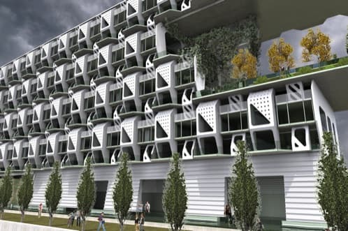 Apartamentos con tecnología prefabricada modular